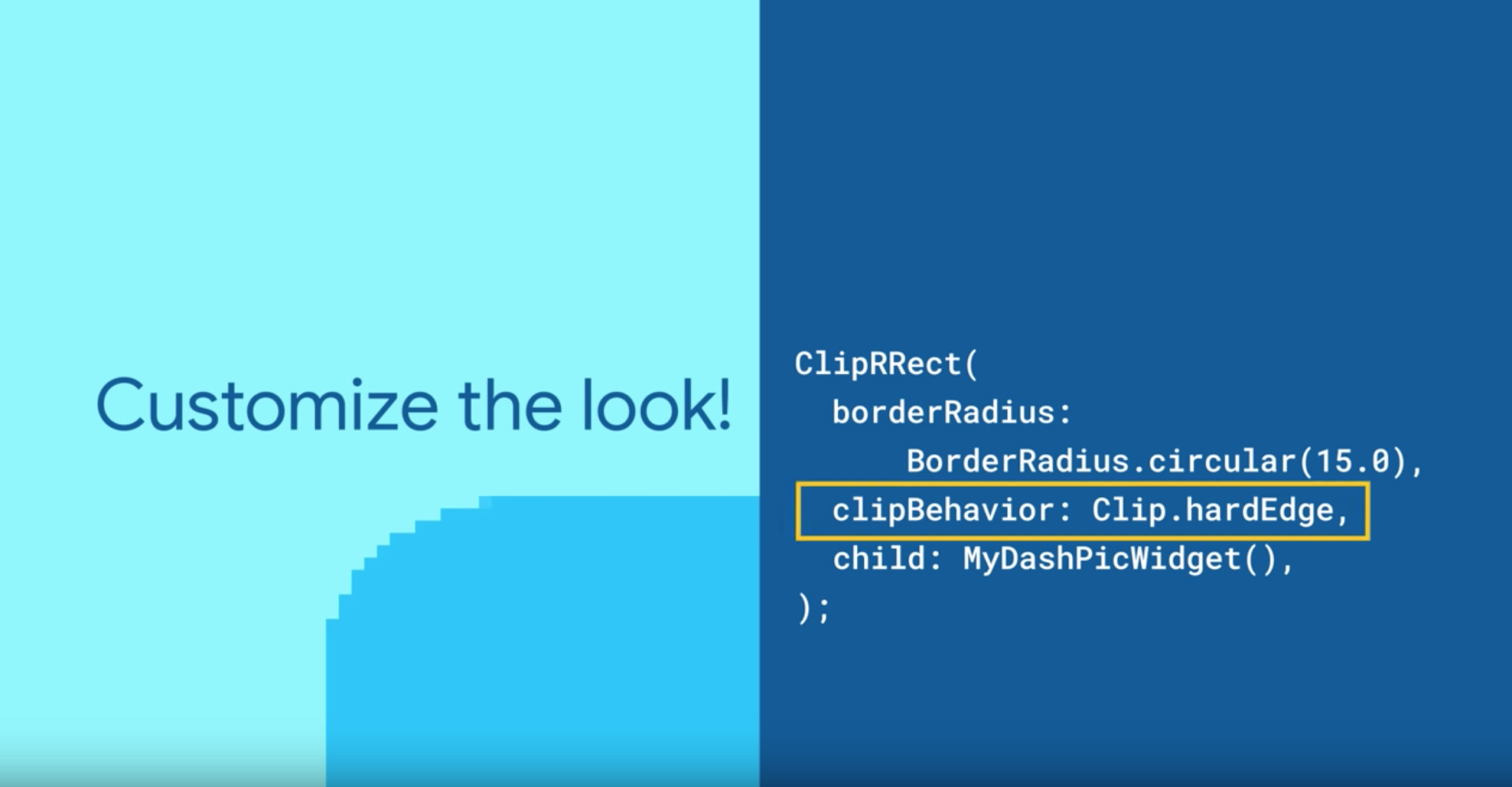 【Flutter】ClipRRectの基本とサンプルコード