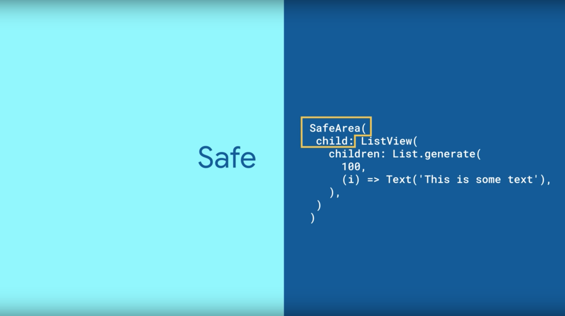 【Flutter】SafeAreaの基本とサンプルコード