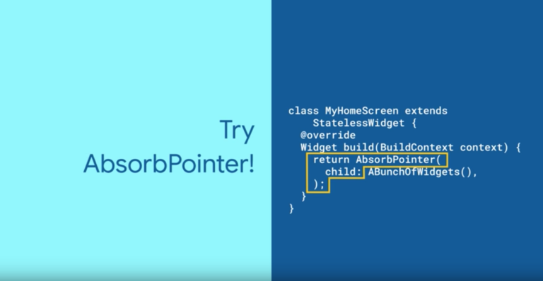 【Flutter】AbsorbPointerの基本とサンプルコード